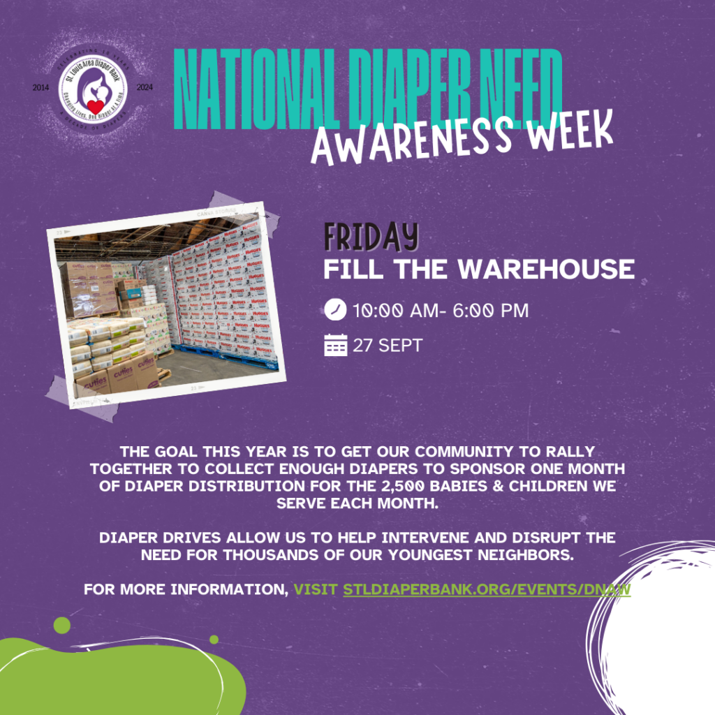 Diaper Need Awareness Week | St. Louis Area Diaper Bank